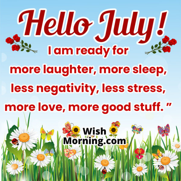 July Month Wishes and Quotes for Growth and New Beginnings - Wish Morning