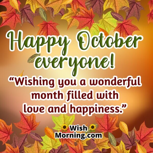 October Month Wishes for New Beginnings and Autmn vibes - Wish Morning