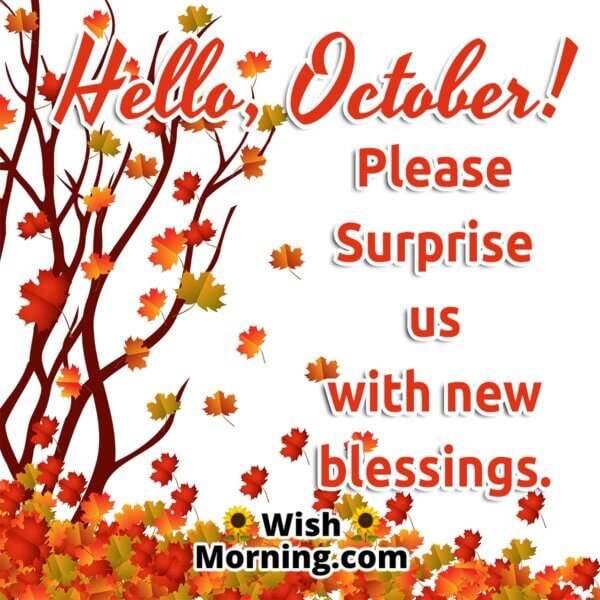 October Month Wishes for New Beginnings and Autmn vibes - Wish Morning
