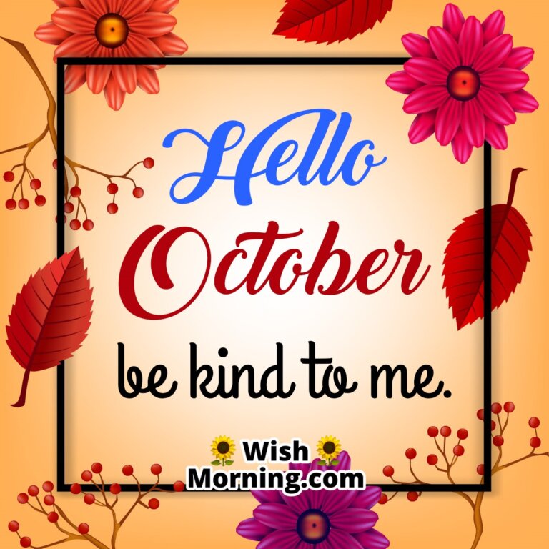 October Month Wishes for New Beginnings and Autmn vibes - Wish Morning