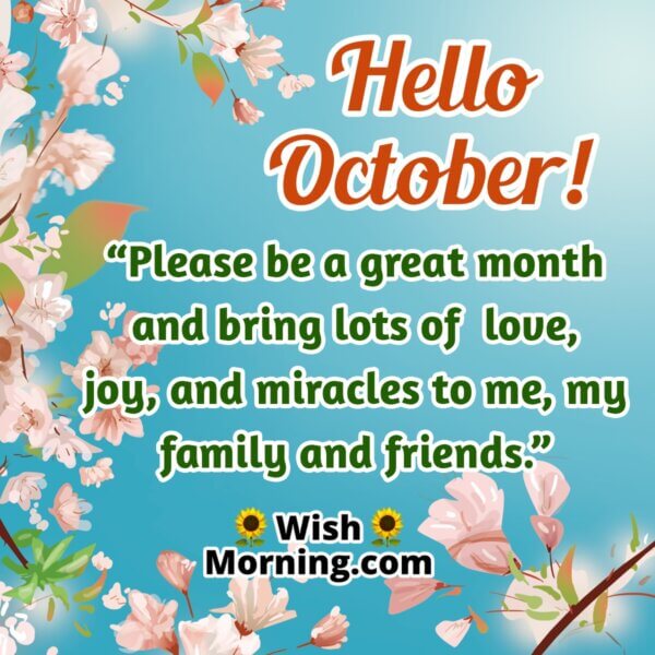 October Month Wishes for New Beginnings and Autmn vibes - Wish Morning