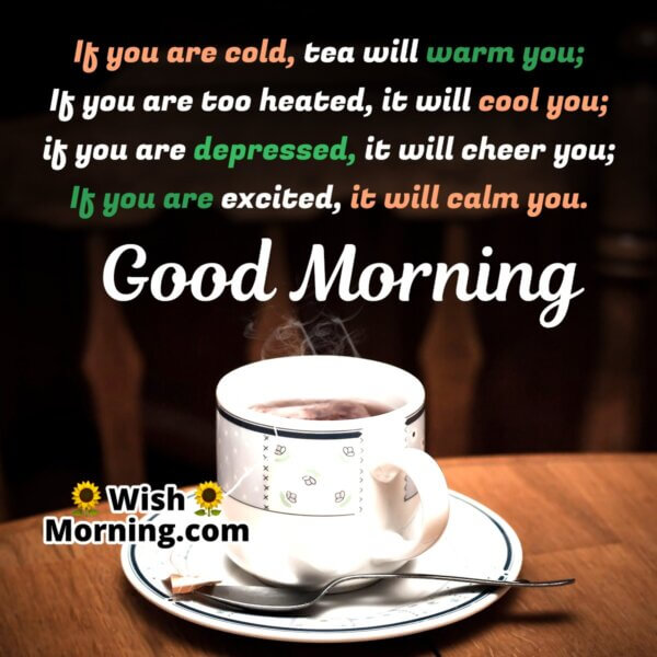 Good Morning Tea Images to Savor a Refreshing Start - Wish Morning
