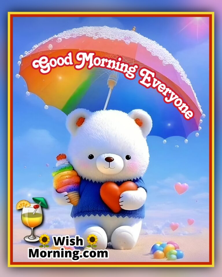 Good Morning Teddy Cards for a Cute and Cheerful Start - Wish Morning