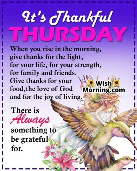Thankful Thursday Quotes Wishes for a Grateful Heart - Wish Morning