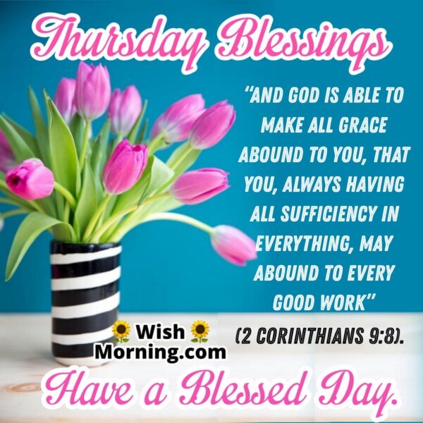 Thursday Blessing Images for a Peaceful and Joyful Day - Wish Morning