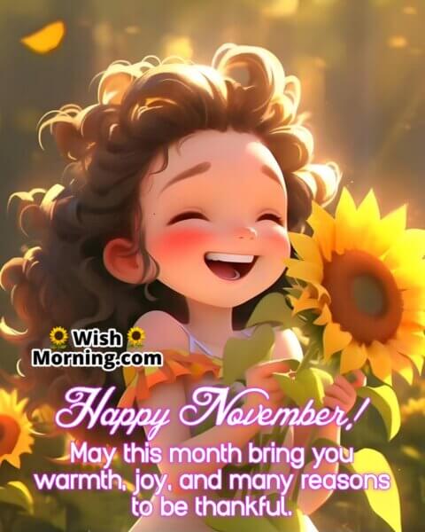 November Month Wishes and Quotes to Spread Joy and Positivity - Wish ...