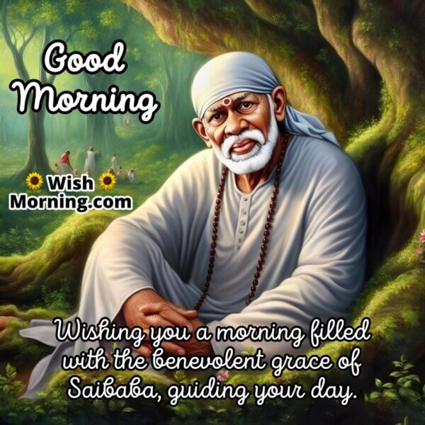 Good Morning Saibaba Images for Blessings and Peace - Wish Morning