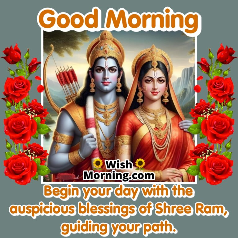 Good Morning Shree Ram Images for Peace and Divine Blessings - Wish Morning
