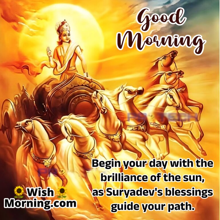 Good Morning Suryadev Images for Blessings to Start the Day - Wish Morning