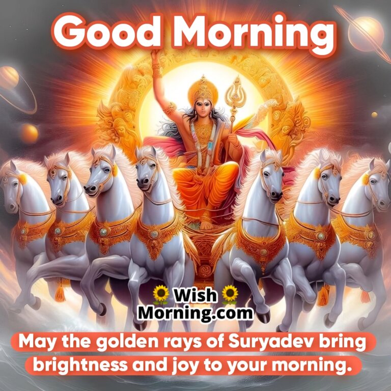 Good Morning Suryadev Images for Blessings to Start the Day - Wish Morning