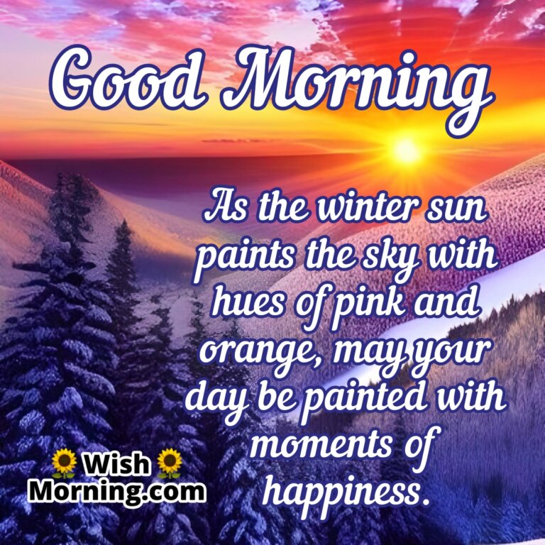 Winter Morning Wishes for Warmth in the Chill - Wish Morning