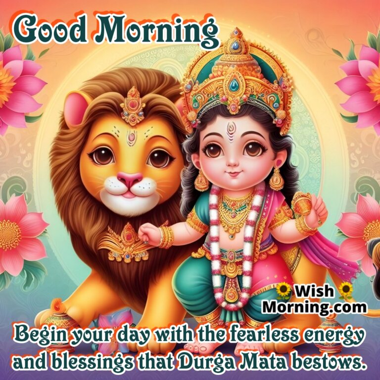 Good Morning Durga Mata Images for a Blessed Day - Wish Morning