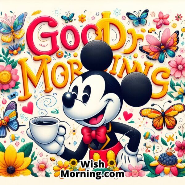 Good Morning Mickey Cheerful Images for a Joyful Start - Wish Morning