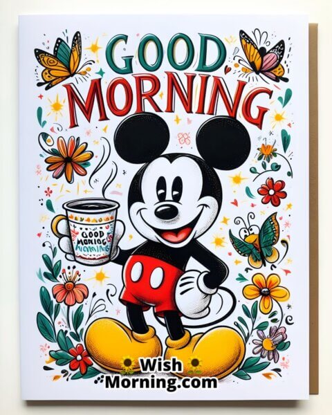 Good Morning Mickey Cheerful Images for a Joyful Start - Wish Morning