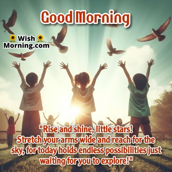 Good Morning Wishes for Kids to Start Their Day with Joy - Wish Morning