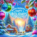 Good Morning & Happy Holidays Wishes For Festive Cheer - Wish Morning