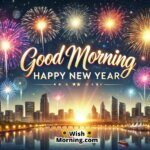 Good Morning and Happy New Year Bright Start with Wishes - Wish Morning