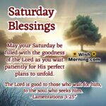 Saturday Blessing Images for a Relaxing and Blessed Day - Wish Morning