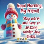 Winter Morning Wishes for Warmth in the Chill - Wish Morning