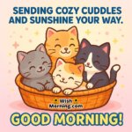 Good Morning Cat Images to Brighten Your Day - Wish Morning