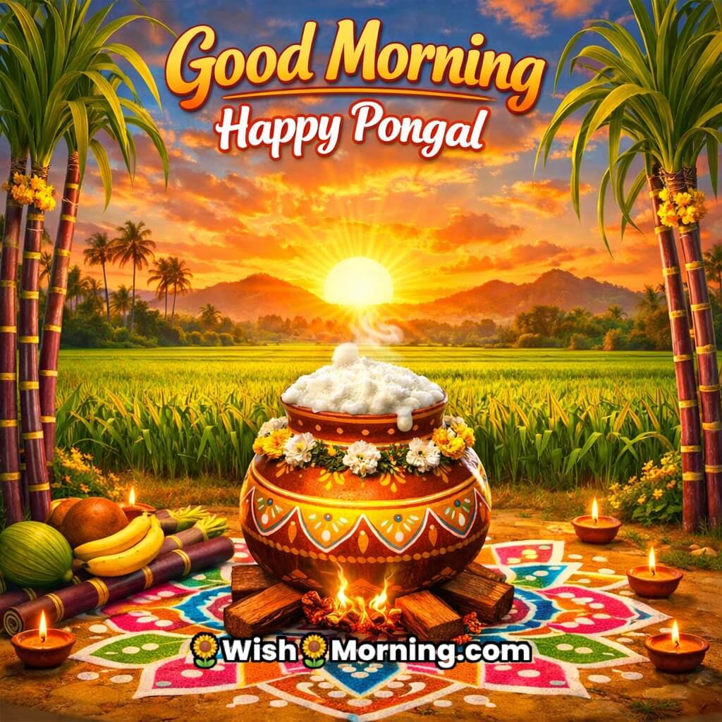 Good Morning Happy Pongal Messages and Wishes Images - Wish Morning